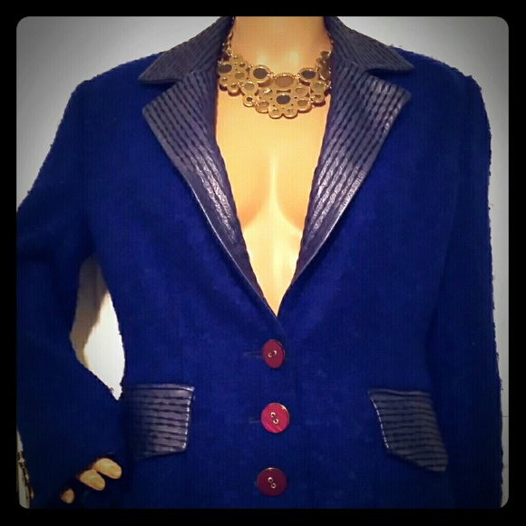 Suzelle | Jackets & Coats | Suzelle 6 Wool Mohair Blend Vintage Boucle ...